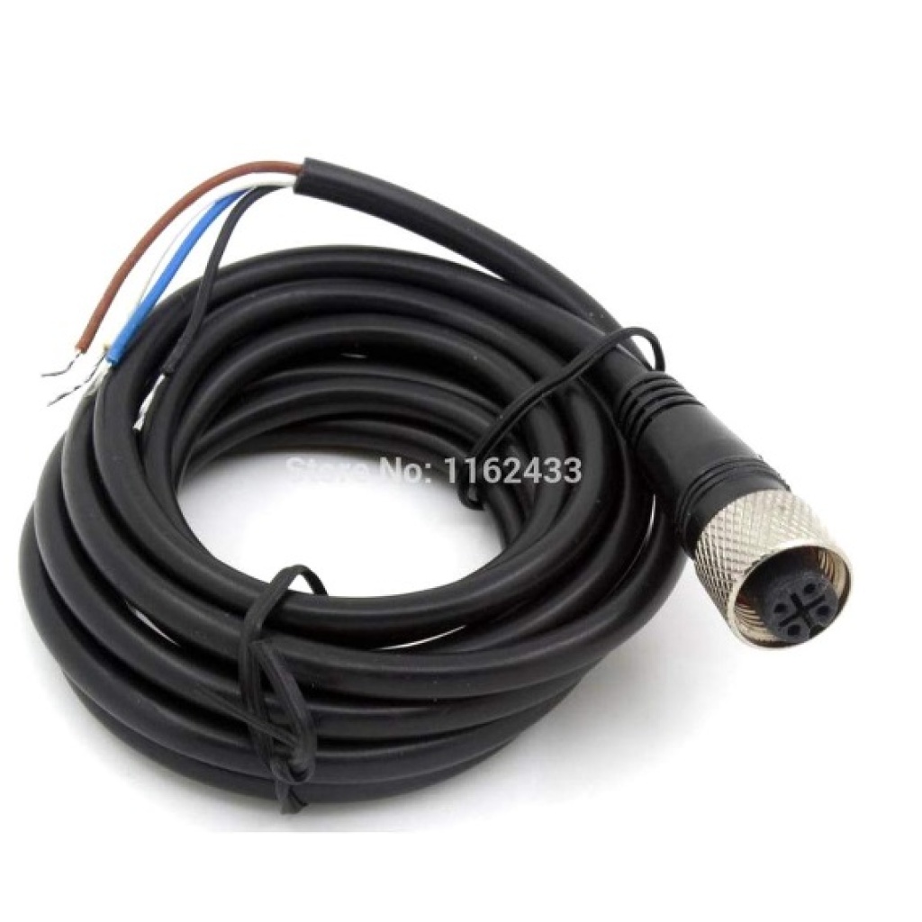 CABLE SENSOR RECTO M12 HEMBRA 4PIN 5MTS - Interloock